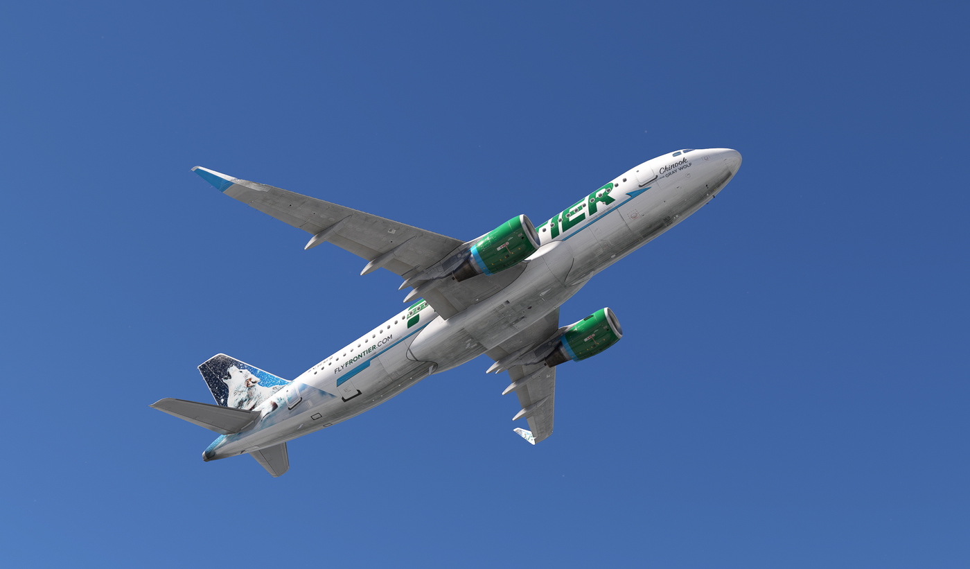 Frontier N369FR|2020 for Fenix Simulations A320-CFM-SL (8k) для ...