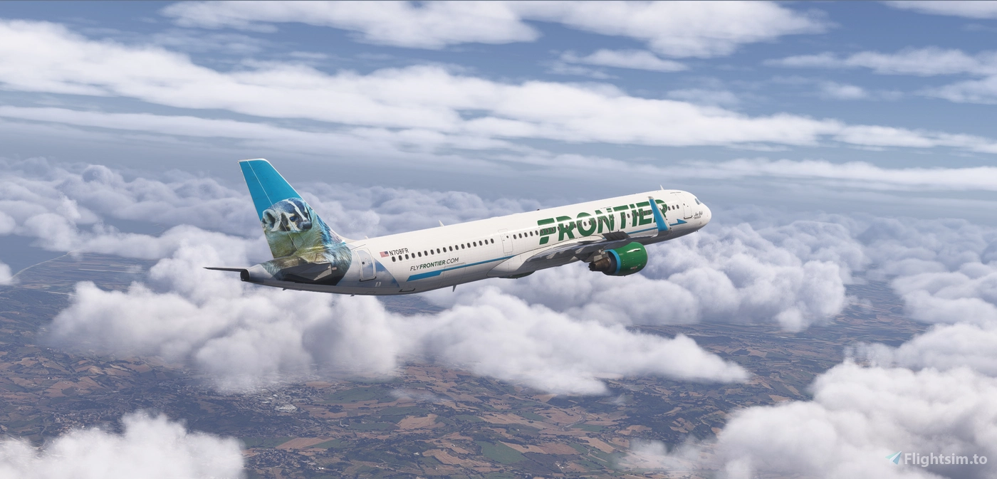 Frontier N708FR|2016 for Fenix Simulation A321-CFM-SL SingleClass(8k ...
