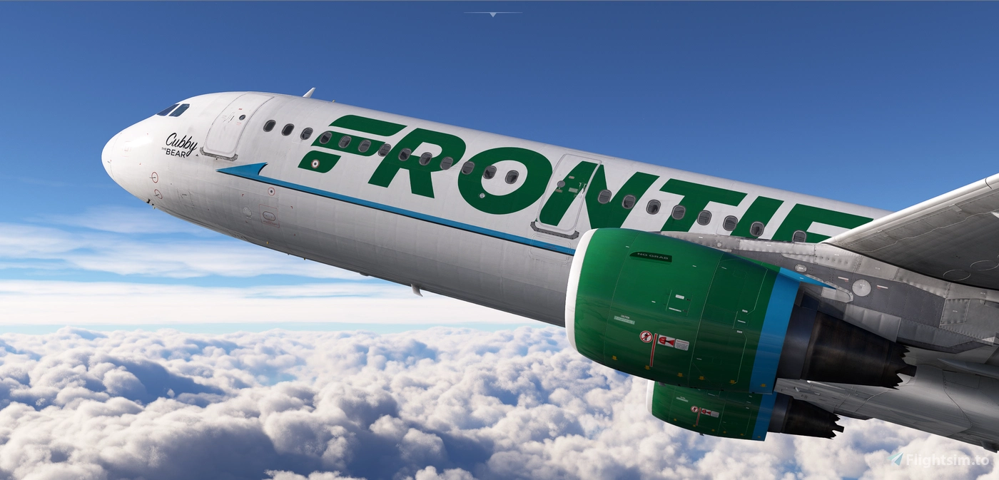 Frontier N714FR|2016 for Fenix Simulation A321-CFM-SL SingleClass(8k ...