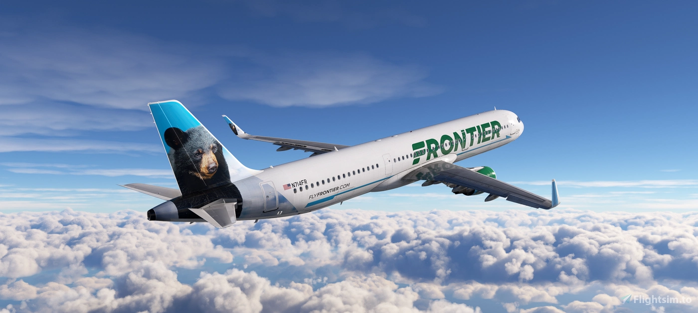 Frontier N714FR|2016 for Fenix Simulation A321-CFM-SL SingleClass(8k ...