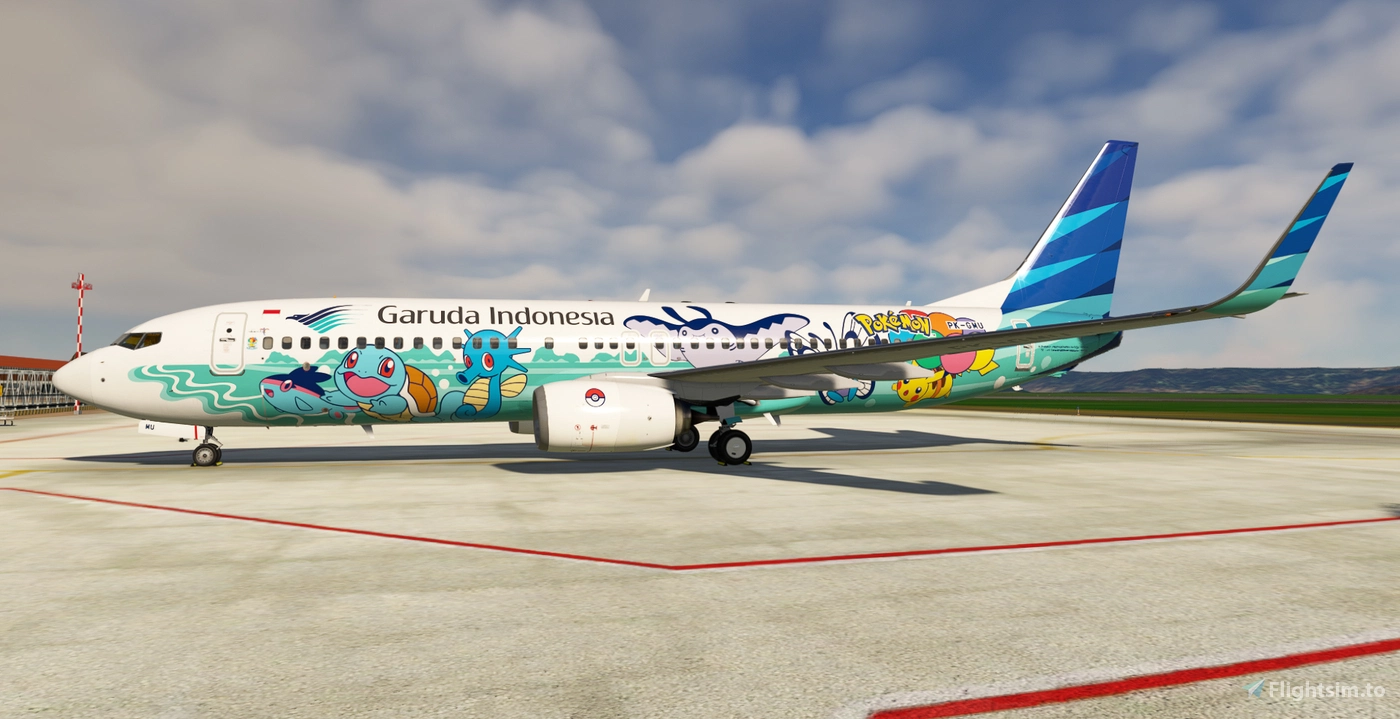 Garuda Indonesia (Pokémon - Pikachu Jet GA-1) / PK-GMU 对于 Microsoft ...