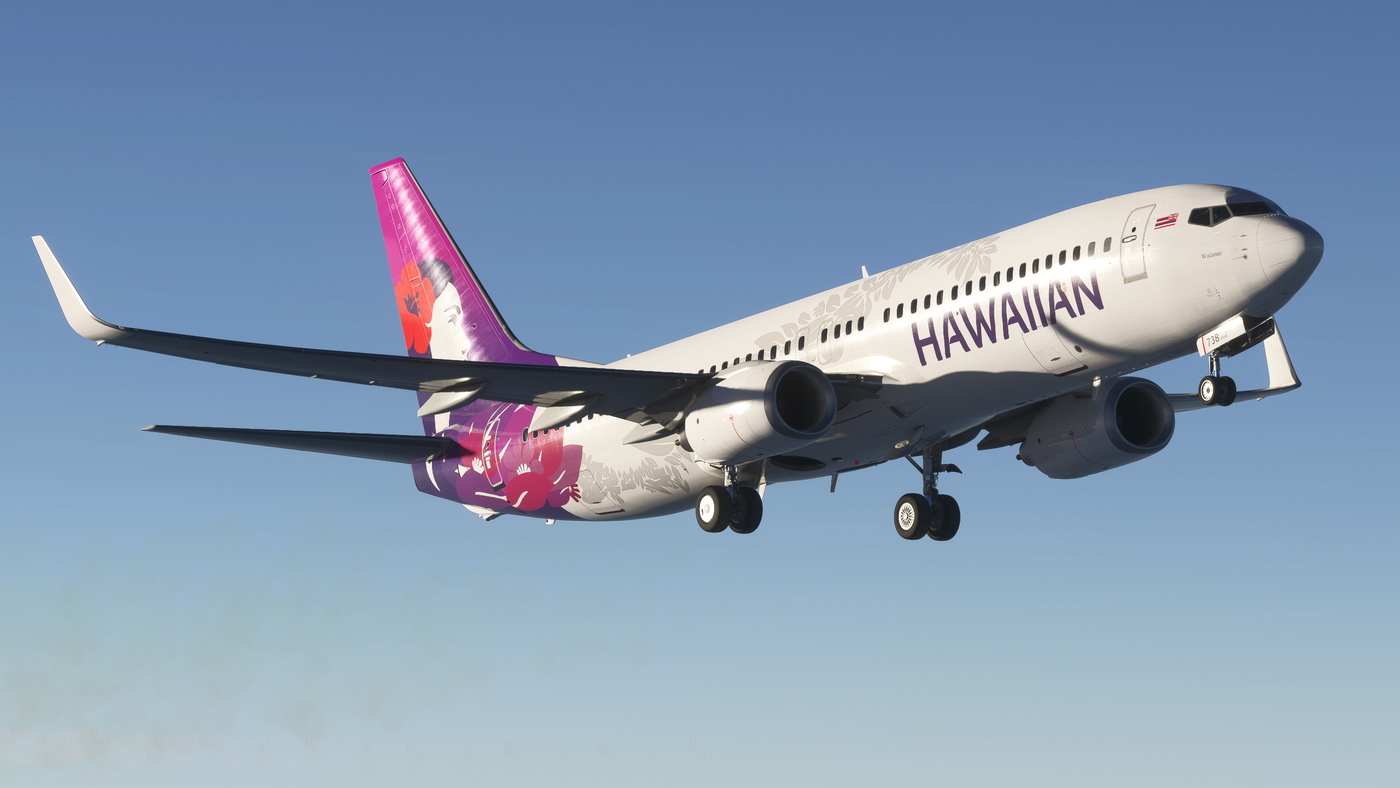 Hawaiian Airlines N738HA PMDG Boeing 737-800 - 8K for Microsoft Flight ...