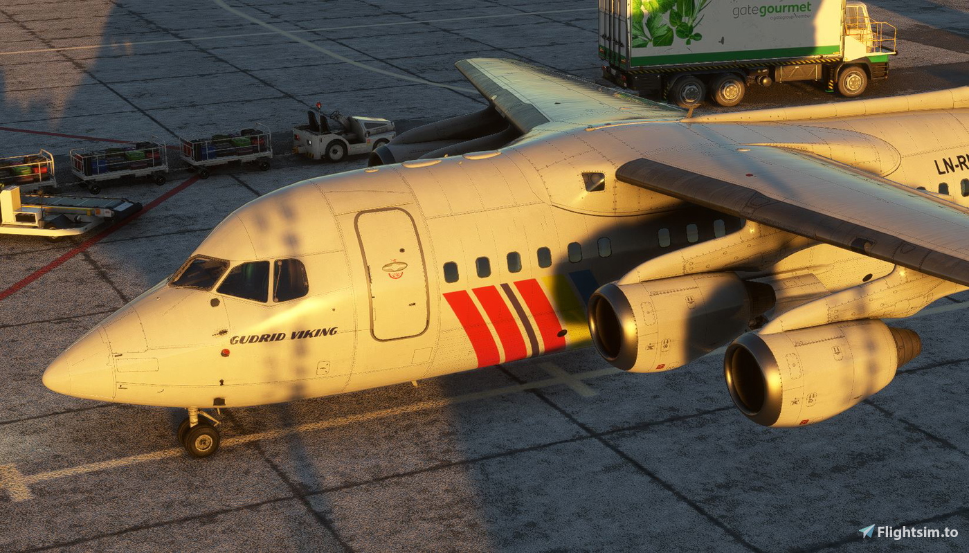 Justflight 146 Professional, 146-100, LN-RNG, Scandinavian Commuter ...