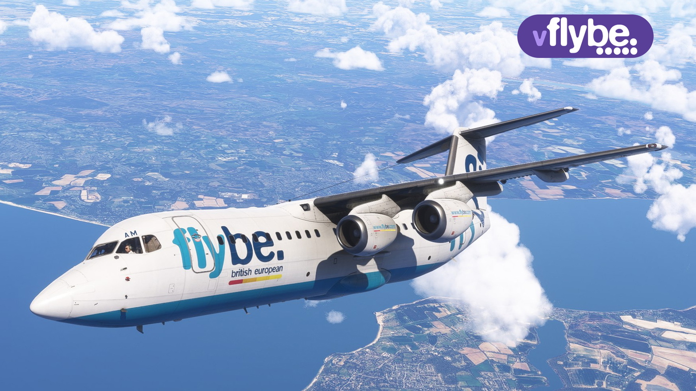 JustFlight RJ100 - Flybe G-JEAM for Microsoft Flight Simulator | MSFS