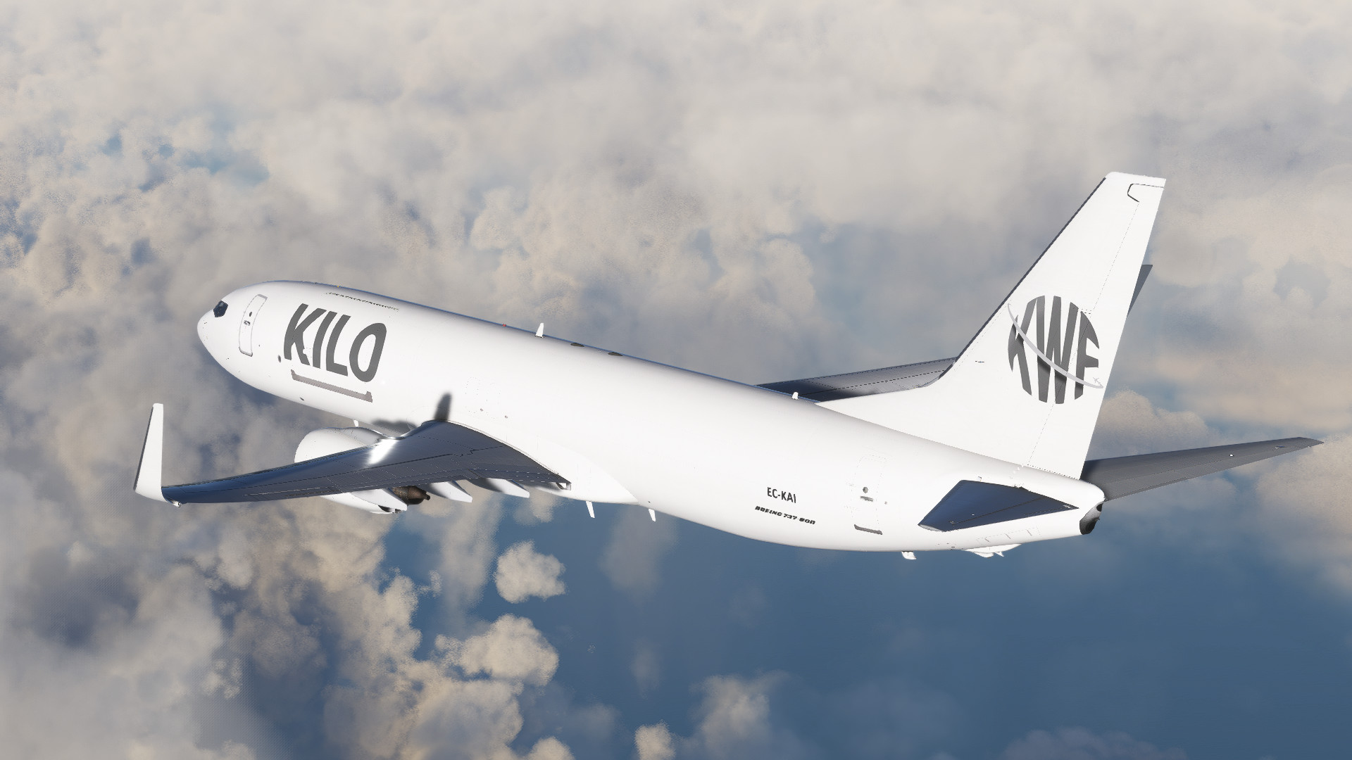 Kilo Worldwide Freight | Boeing 737-800 BCF | White scheme - MSFS Add ...