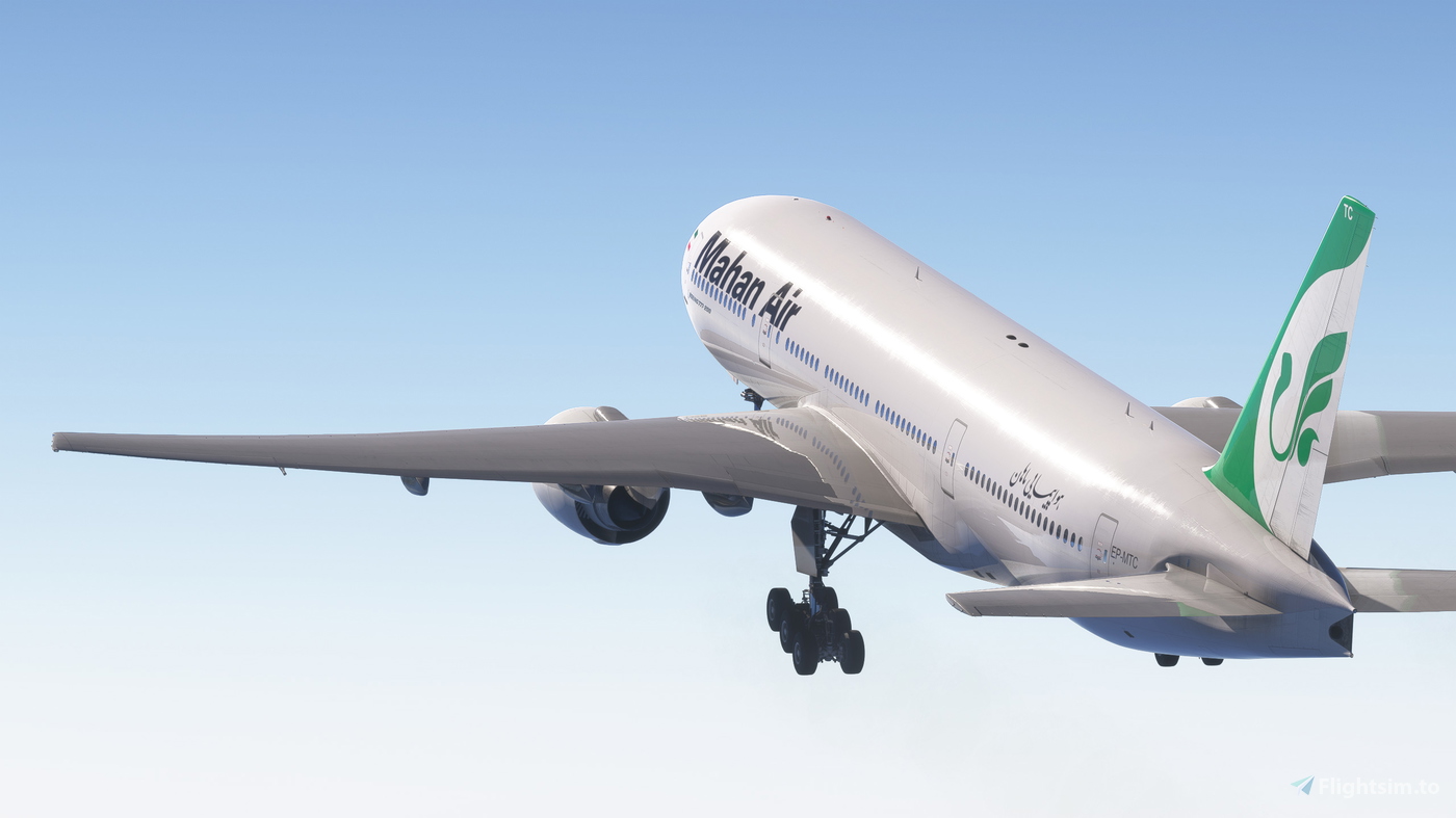 Mahan Airlines EP-MTC PMDG Boeing 777-200ER - 8K para Microsoft Flight ...