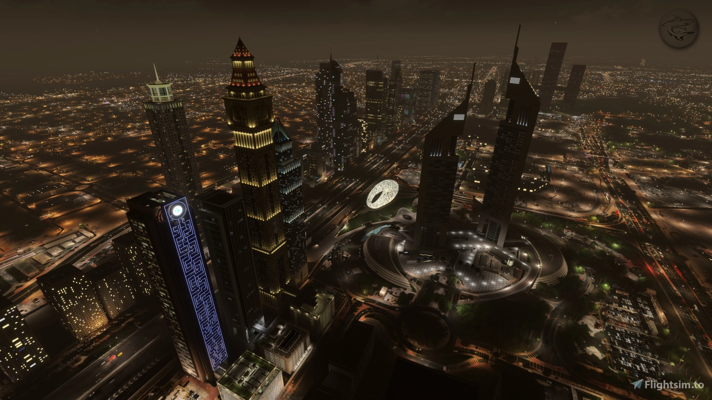 Merge ORBX + iniBuilds Dubai landmarks pour Microsoft Flight Simulator ...