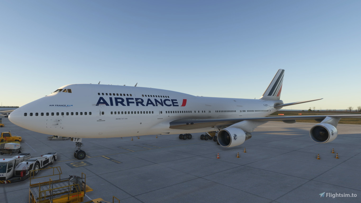 MS Aobo 747-428 Air France F-GITF для Microsoft Flight Simulator | MSFS