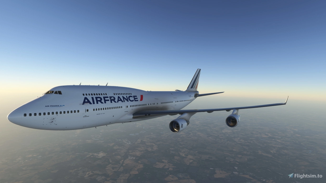 MS Aobo 747-428 Air France F-GITF для Microsoft Flight Simulator | MSFS