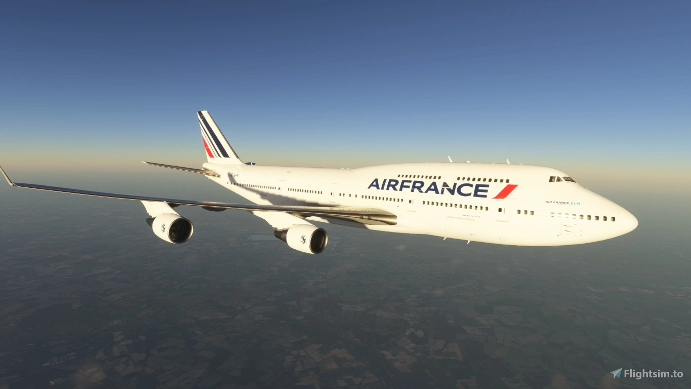 MS Aobo 747-428 Air France F-GITF для Microsoft Flight Simulator | MSFS