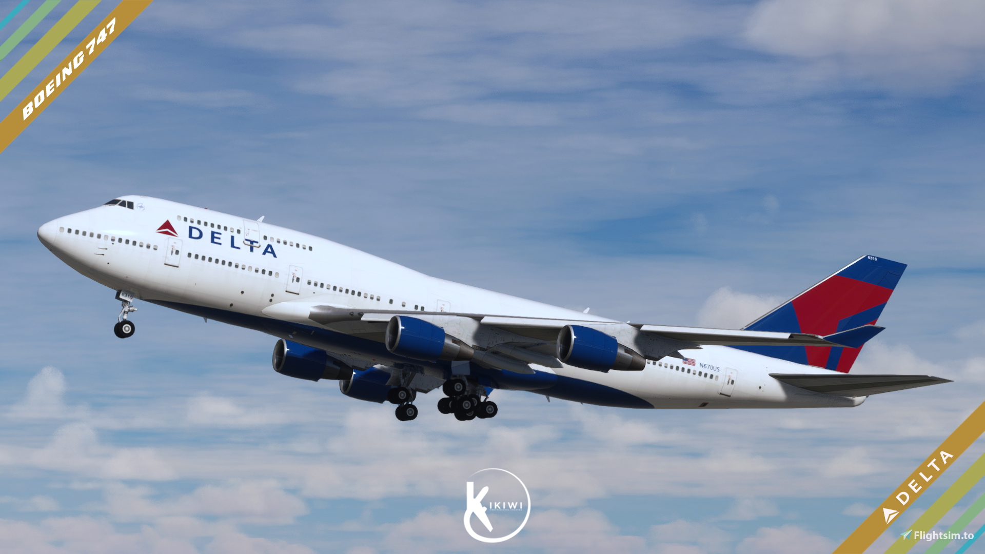 Msmauri Boeing 747-400 Project I Delta Airlines N670US 4K - MSFS Add-on ...
