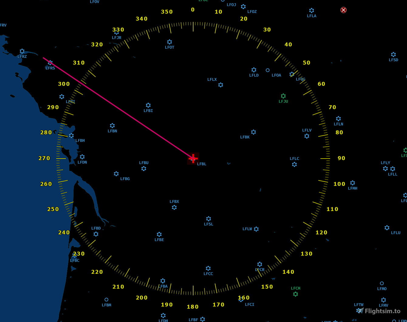 Navigation Wind Rose Overlay für Microsoft Flight Simulator | MSFS