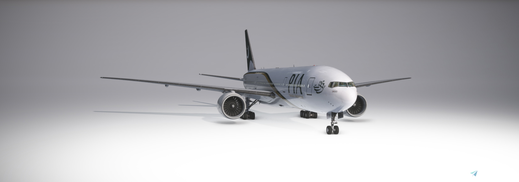 Pakistan International Airlines Boeing 777-200ER (AP-BGK) – Real-World ...