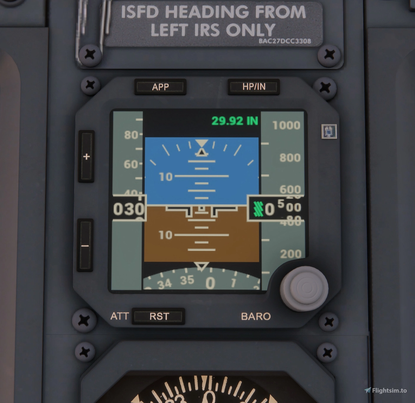 PFD+ - PMDG 737 PFD Color Enhancement для Microsoft Flight Simulator | MSFS