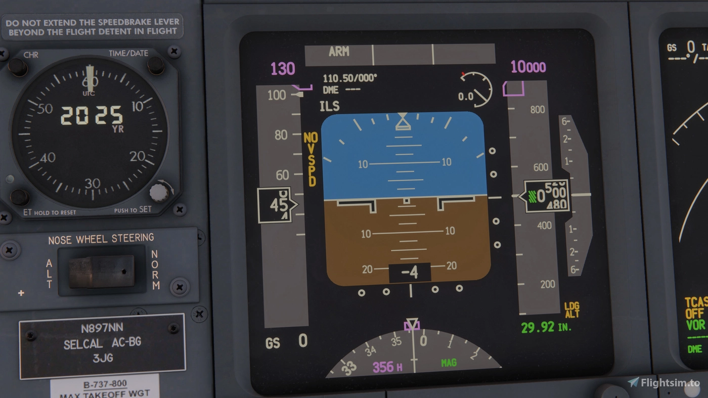 PFD+ - PMDG 737 PFD Color Enhancement для Microsoft Flight Simulator | MSFS