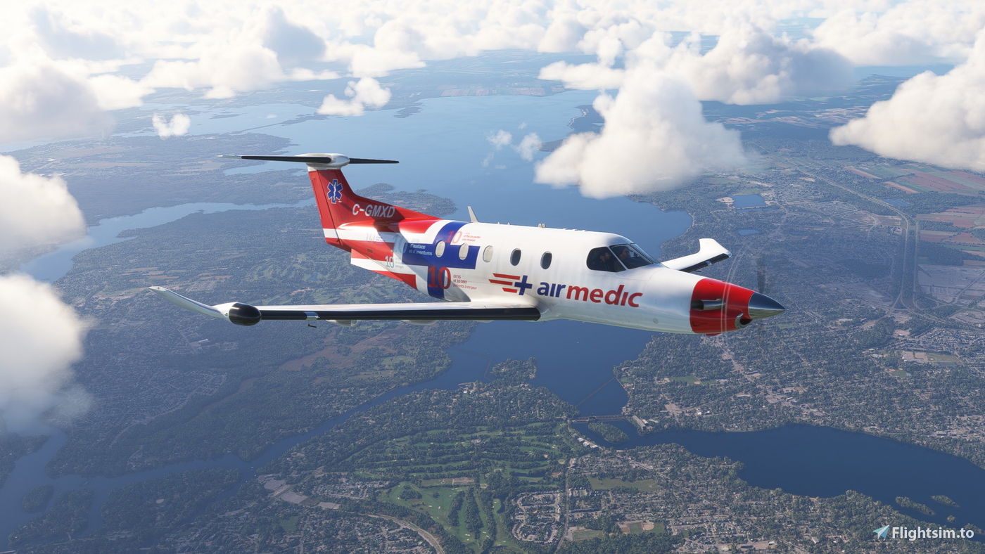 SWS Pilatus PC-12 Airmedic C-GMXD for Microsoft Flight Simulator | MSFS