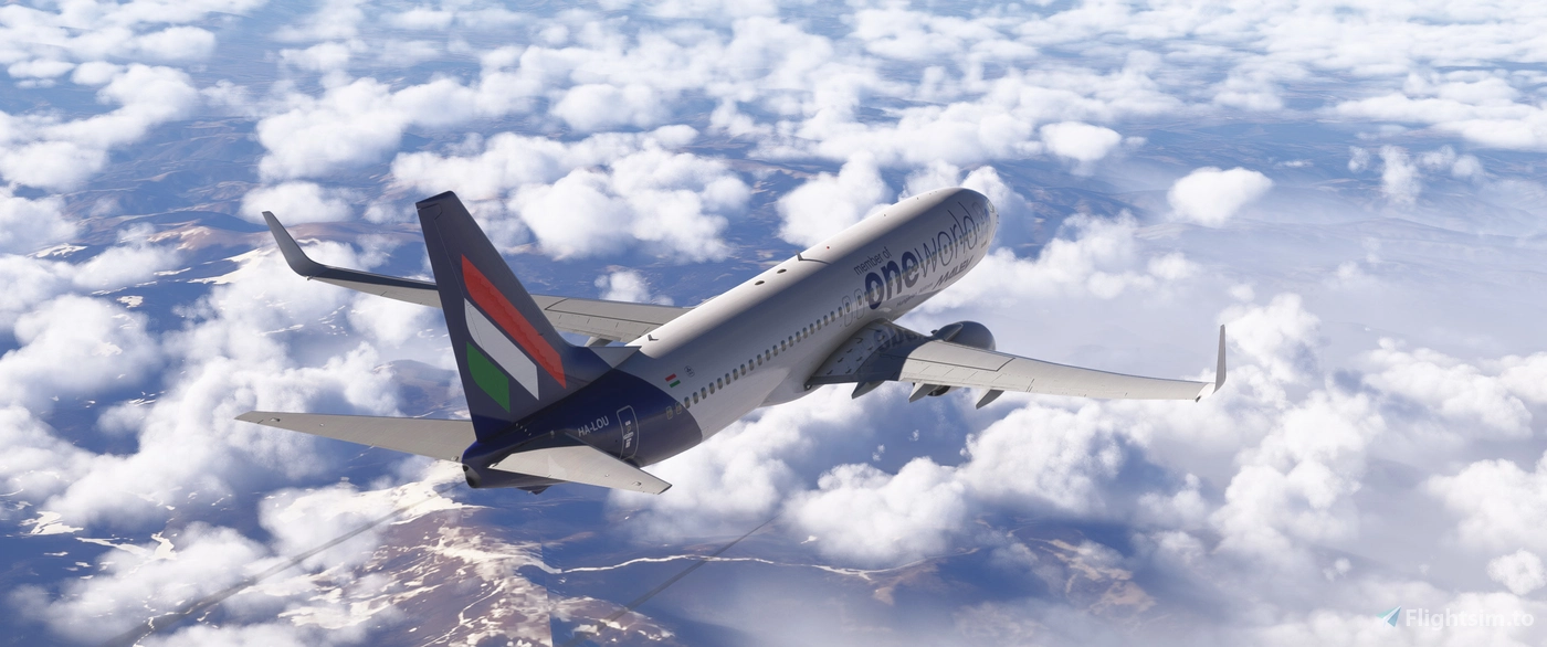 PMDG 737-800 Malev (HA-LOU | 2012 | oneworld) voor Microsoft Flight ...