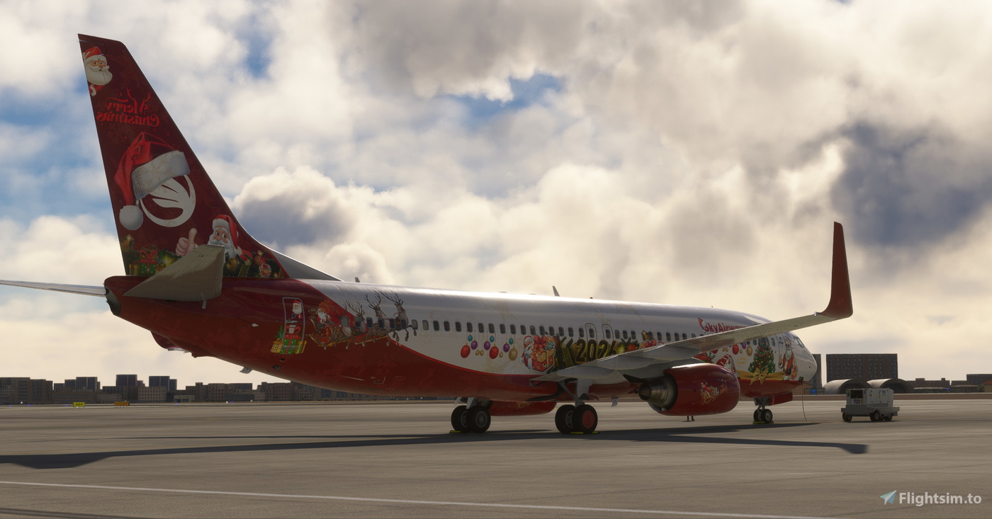 PMDG 737-800 Skyairways Christmas 2026 pour Microsoft Flight Simulator ...