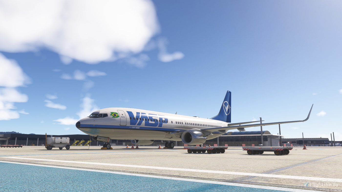 PMDG 737-800 VASP PP-SMF per Microsoft Flight Simulator | MSFS