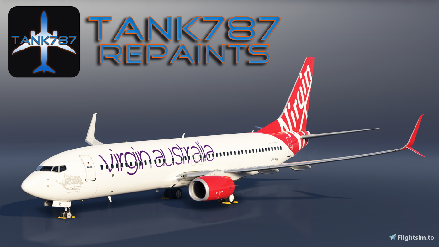PMDG 737-800 Virgin Australia - VH-YIS Virgin Atlantic Style livery ...