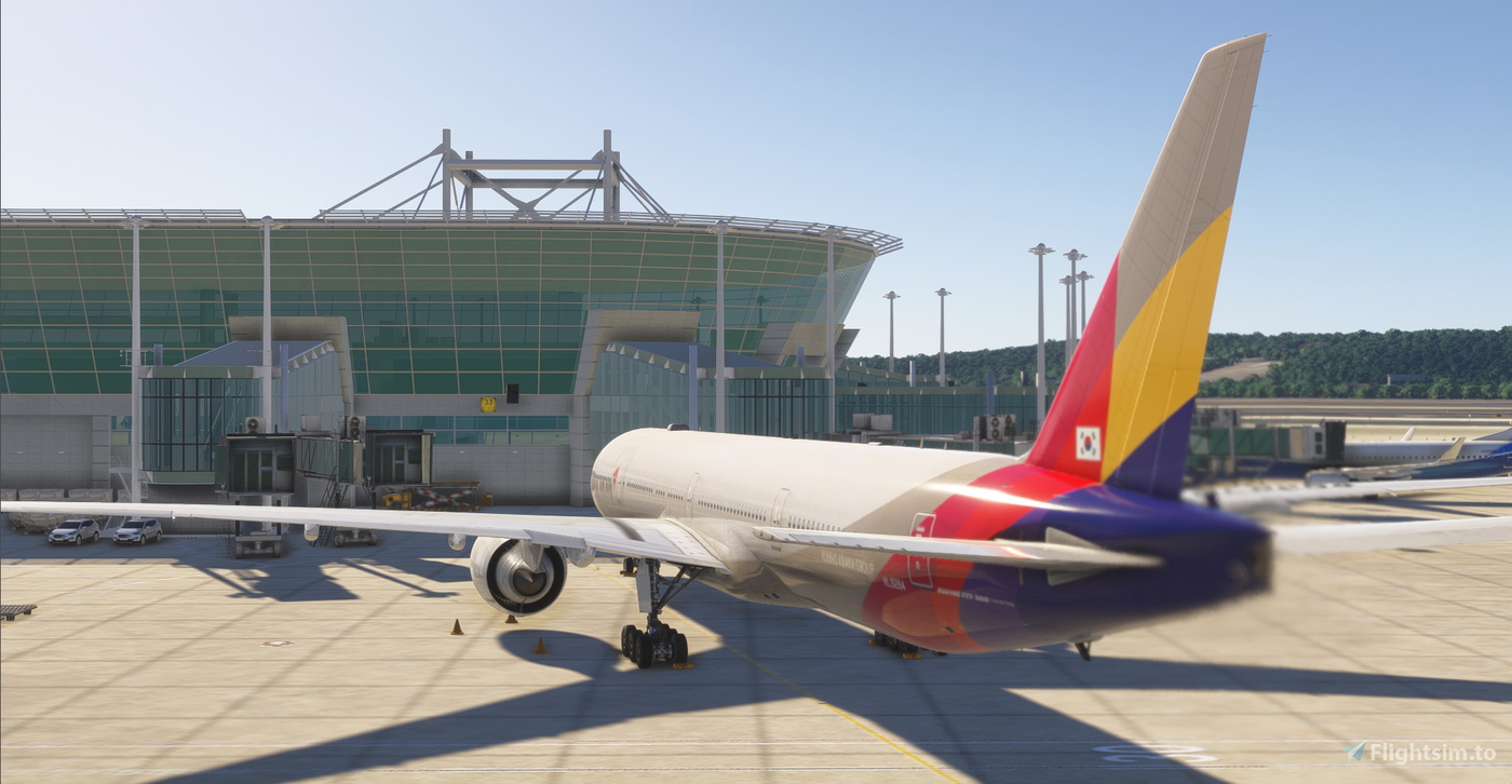 PMDG 777-300ER Asiana airlines (HL8284) w/cabin (4K) for Microsoft ...
