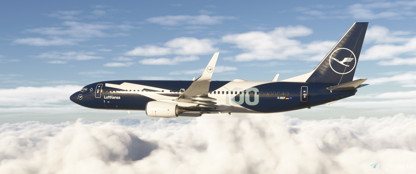 PMDG B737-800 Lufthansa 100 Year Anniversary (fictional) for Microsoft ...