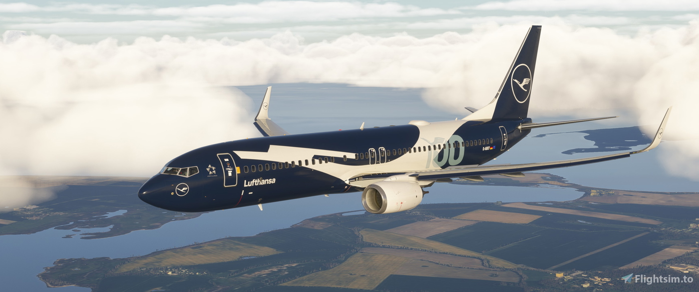 PMDG B737-800 Lufthansa 100 Year Anniversary (fictional) pro Microsoft ...