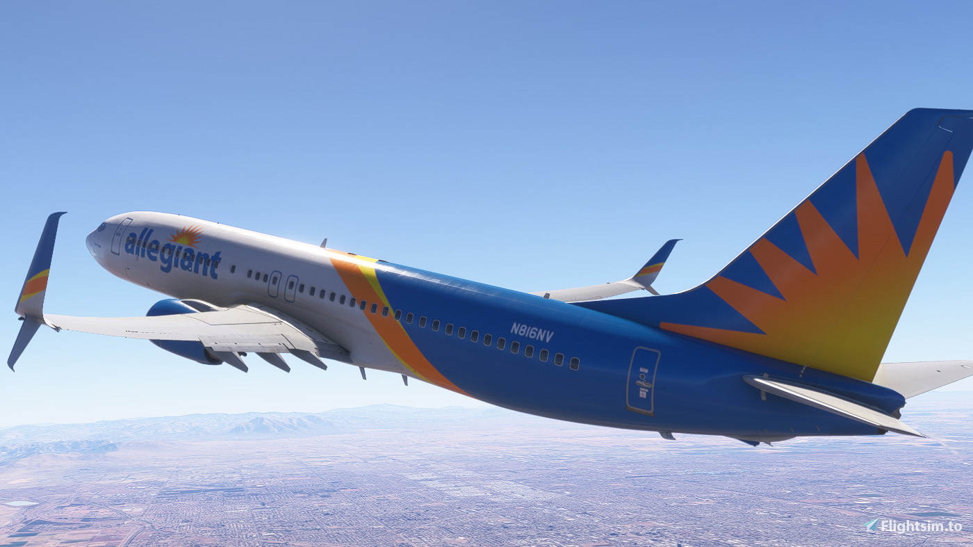 PMDG Boeing 737-800 | Allegiant Air | Fictional (MAX 8 livery) for ...