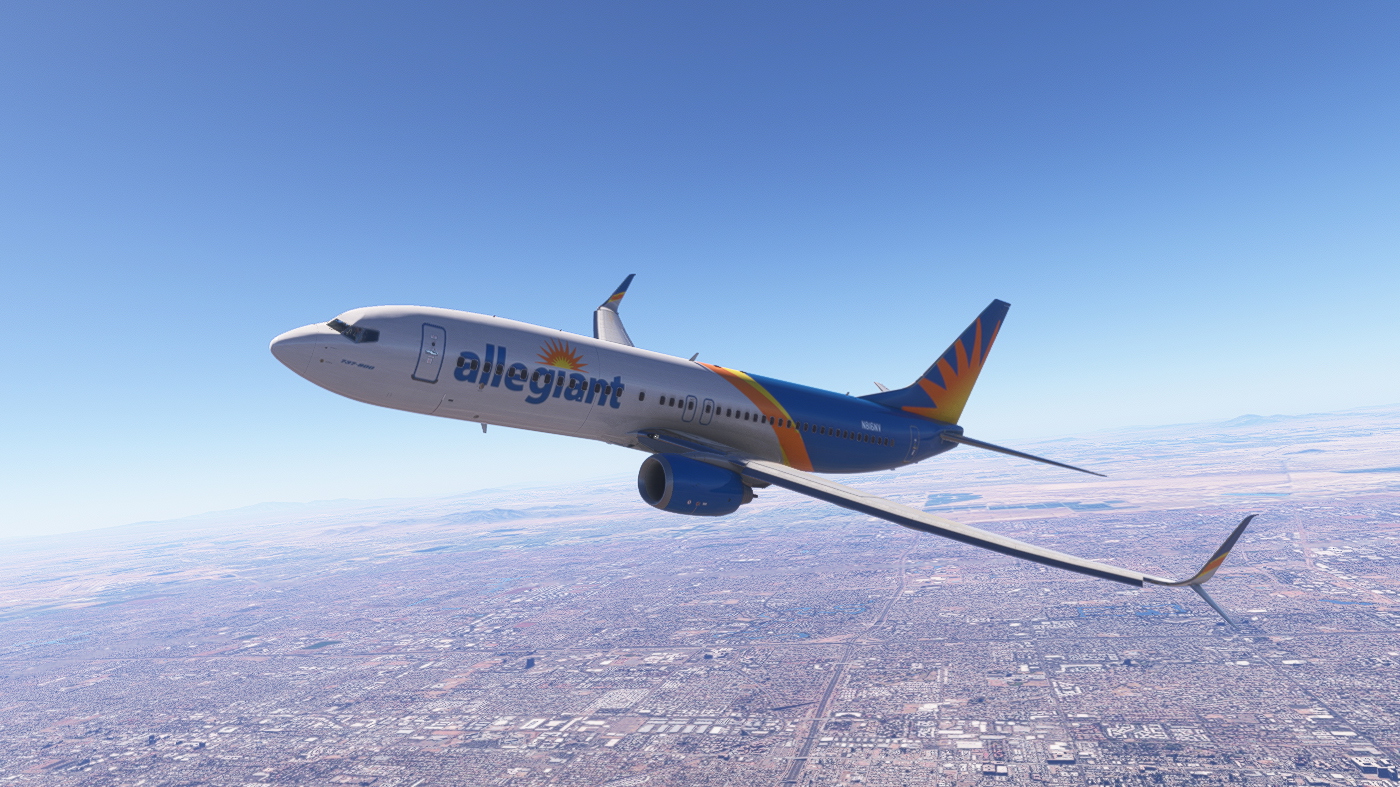PMDG Boeing 737-800 | Allegiant Air | Fictional (MAX 8 livery) for ...