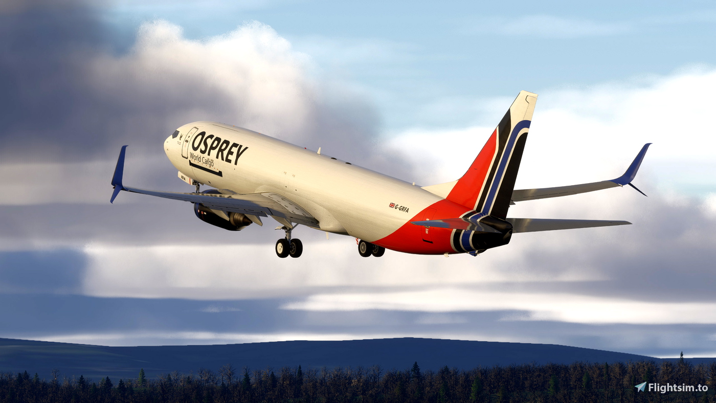 PMDG Boeing B737-800BDSF Osprey World Cargo | 4K for Microsoft Flight ...