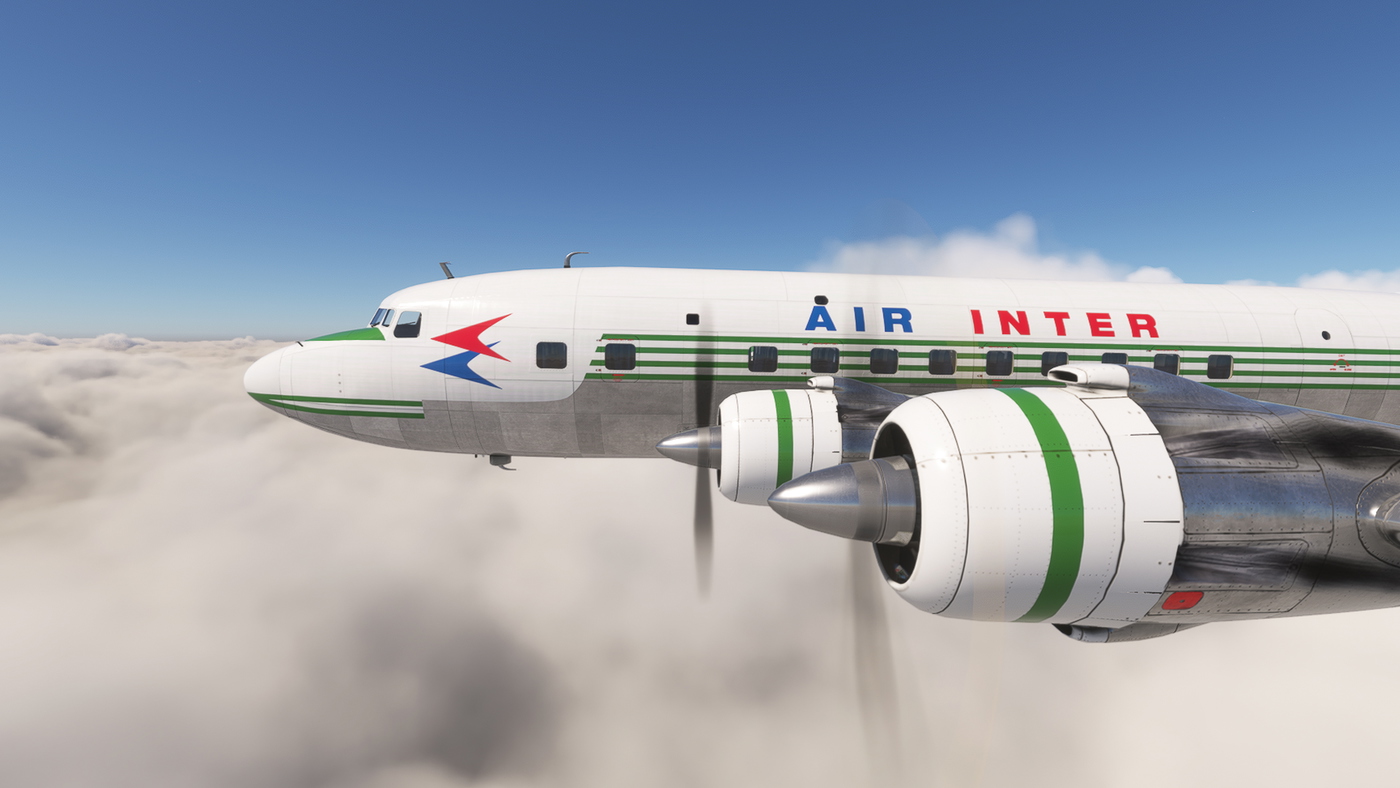 PMDG DC-6 Air Inter (F-BGOC) para Microsoft Flight Simulator | MSFS
