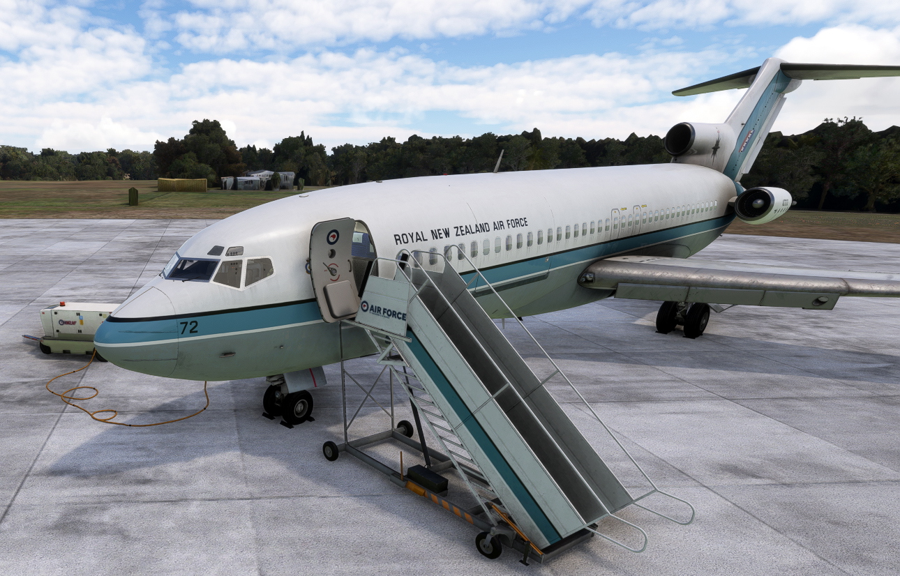 Royal NZ Air Force NZ7272 w/Cabin & Cockpit| FlightSim Studios B727-100 ...