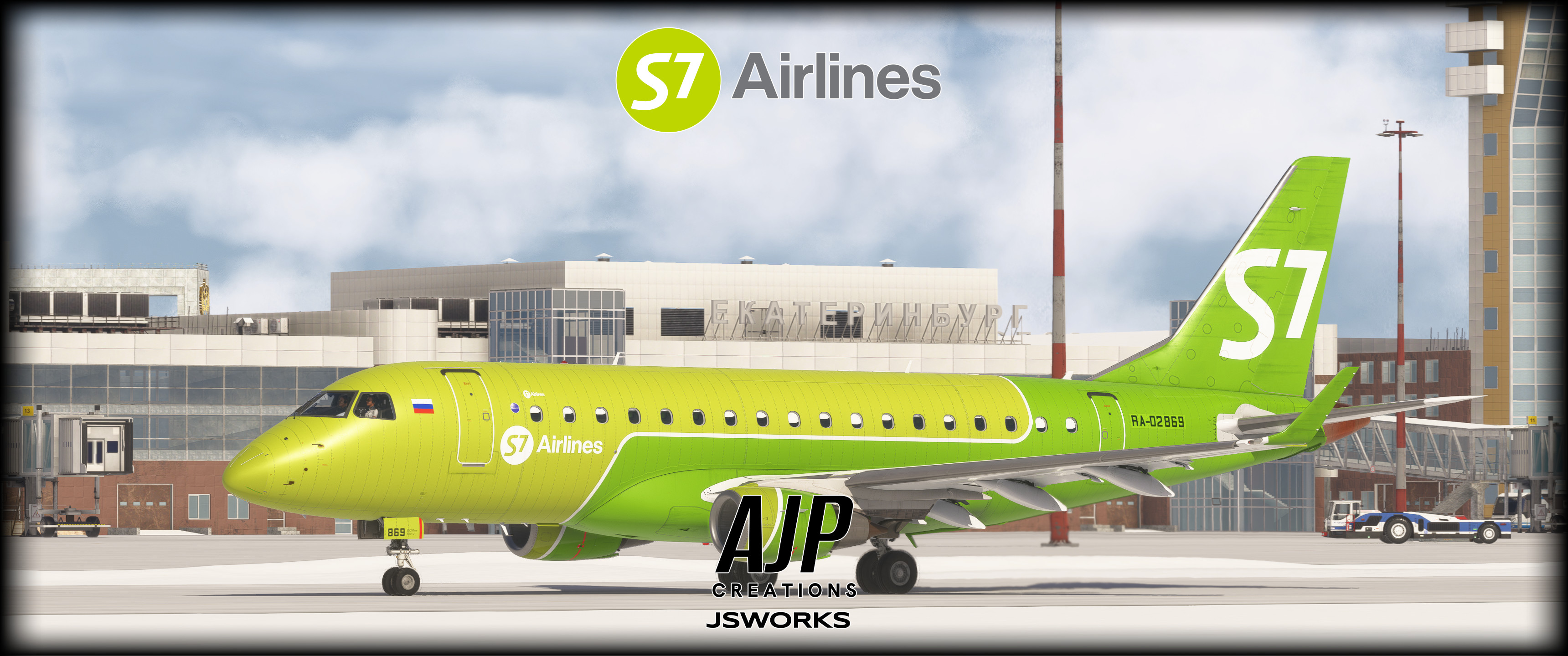 S7 Airlines w/Cabin - RA-02869 - FSS Embraer E170 - MSFS Add-on ...
