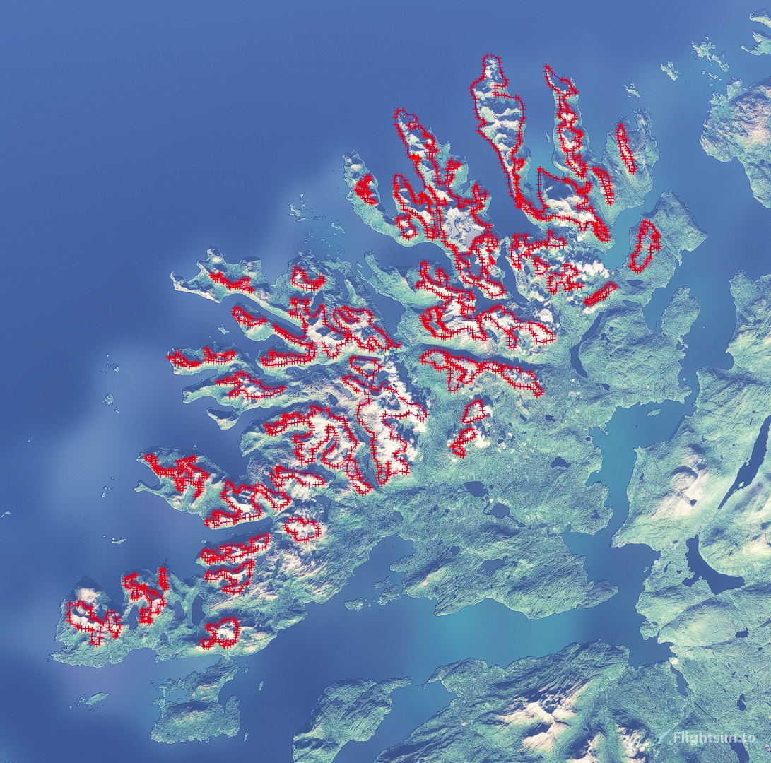 Senja Island High Trees Removal para Microsoft Flight Simulator | MSFS