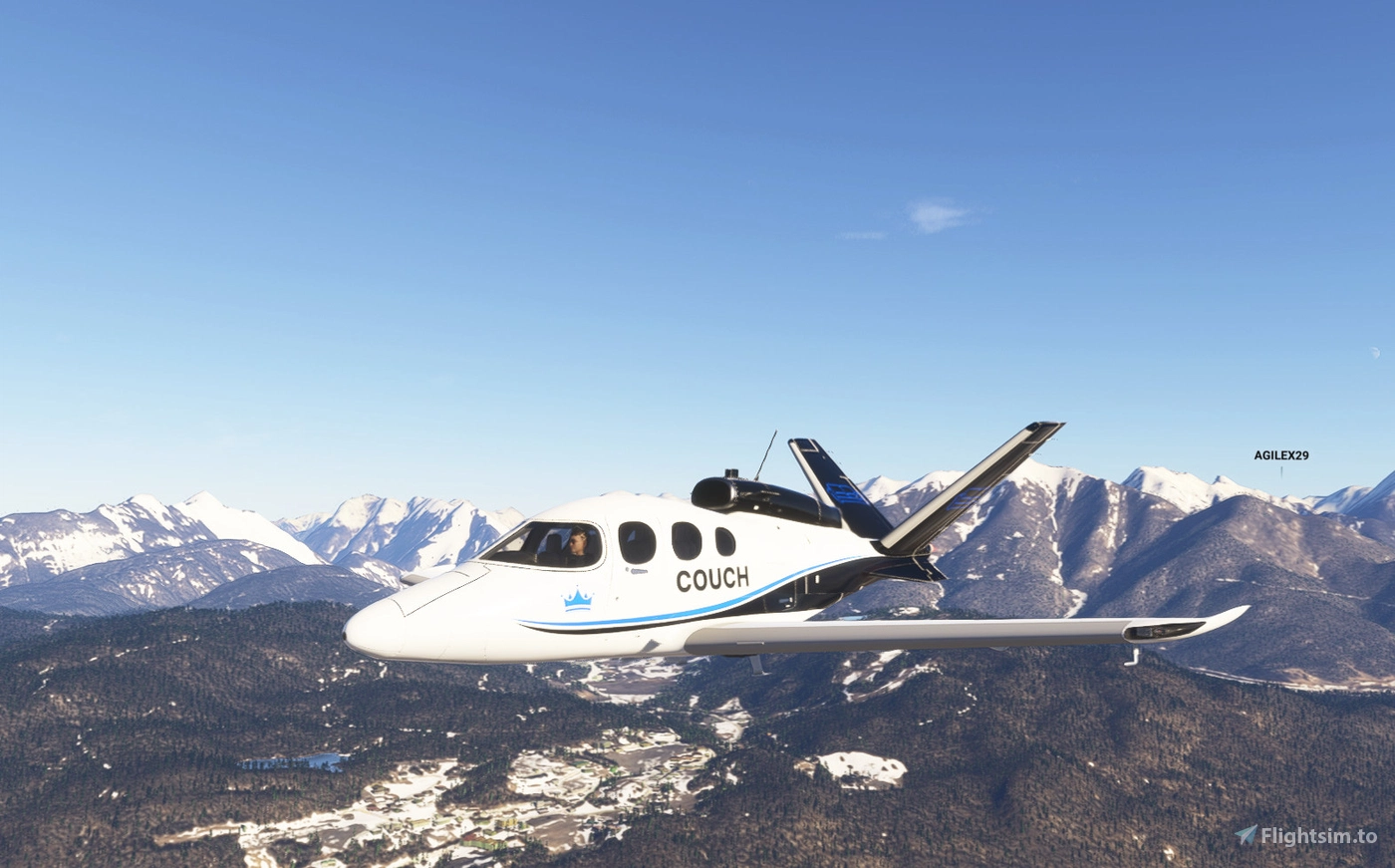 SF50 Vision Jet G2 Couch Livery pour Microsoft Flight Simulator | MSFS