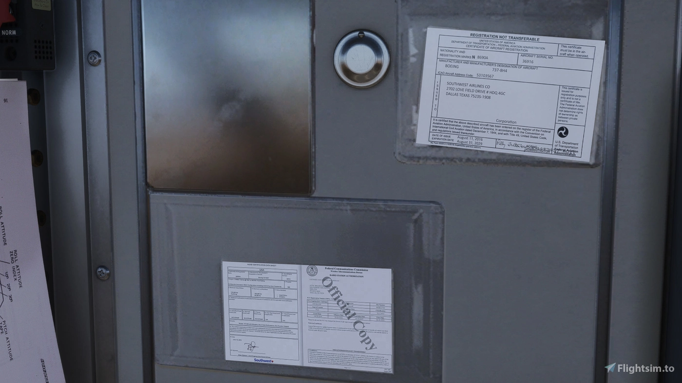 Southwest Airlines 'Colorado One' | w/Cabin | PMDG B737-8H4 para ...