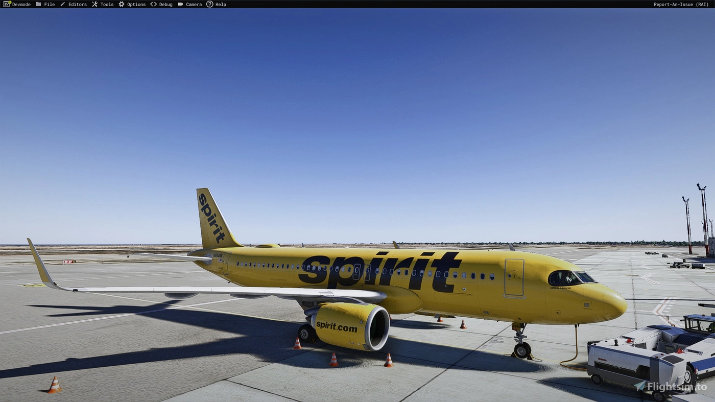 Spirit Airlines N994NK with Racoon Mask livery Inibuilds A320NEO ...