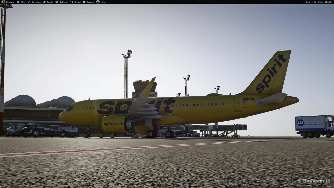 Spirit Airlines N994NK with Racoon Mask livery Inibuilds A320NEO ...