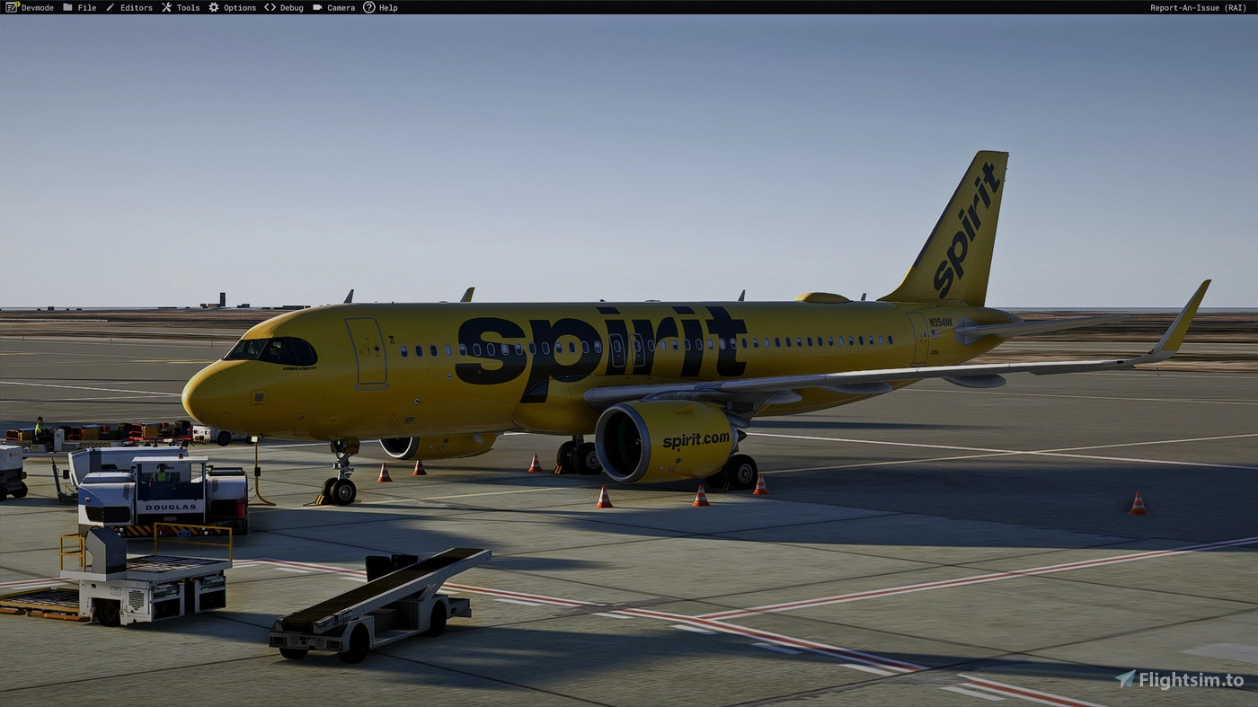 Spirit Airlines N994NK with Racoon Mask livery Inibuilds A320NEO ...