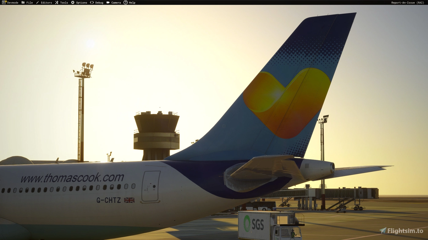 Thomas Cook G-CHTZ heart livery inibuilds A330-200RR MSFS2024 (with ...