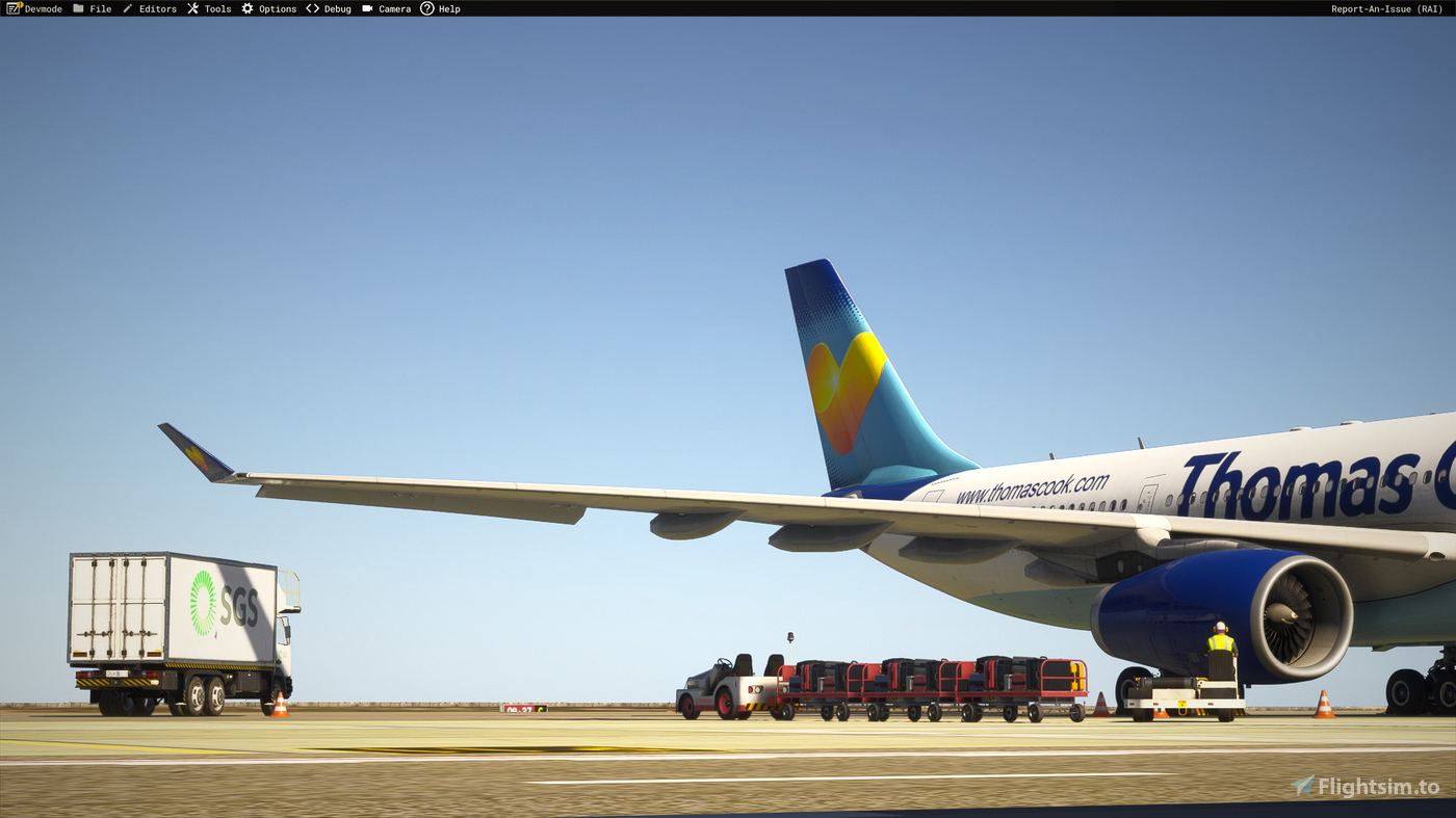 Thomas Cook G-CHTZ heart livery inibuilds A330-200RR MSFS2024 (with ...