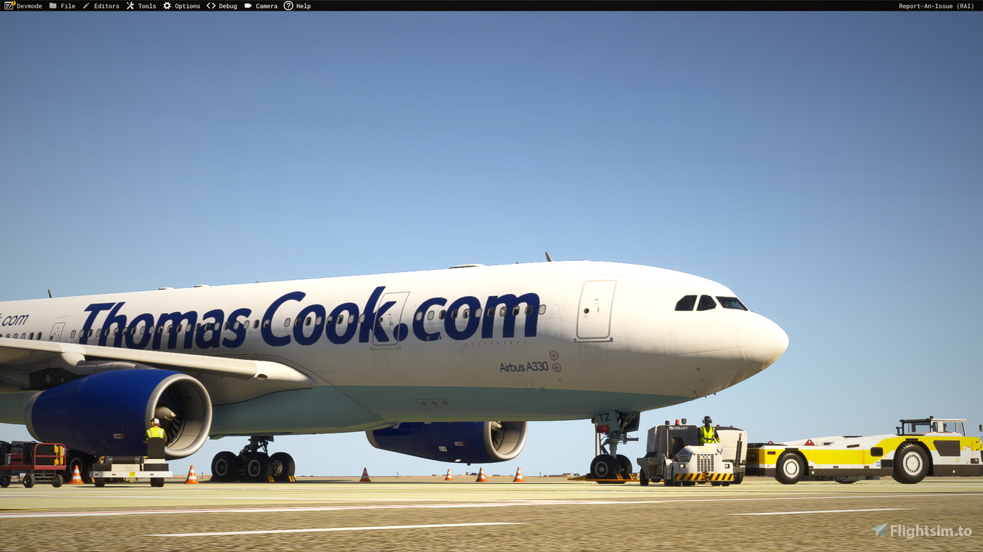 Thomas Cook G-CHTZ heart livery inibuilds A330-200RR MSFS2024 (with ...