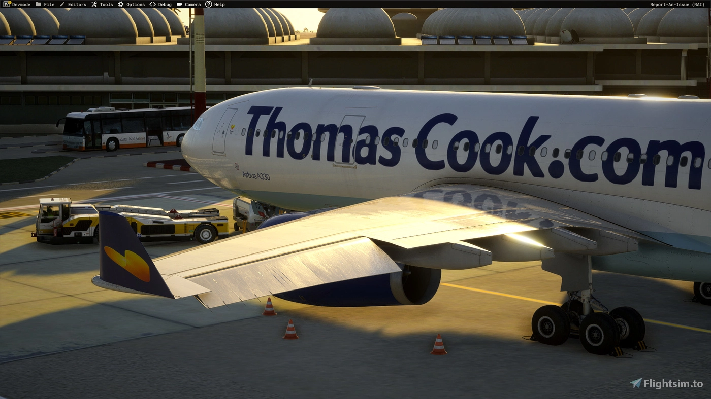 Thomas Cook G-CHTZ heart livery inibuilds A330-200RR MSFS2024 (with ...