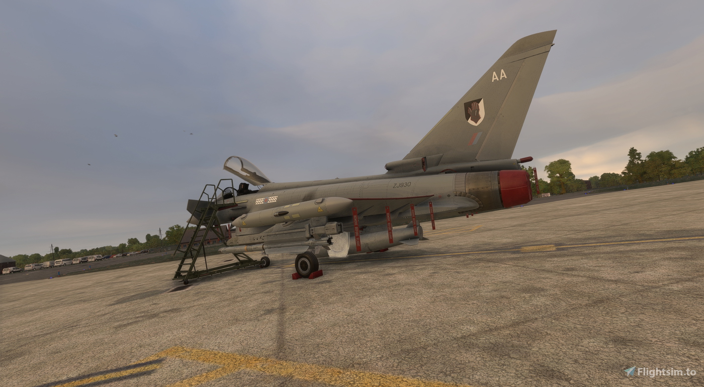 Typhoon F2 - 17(R) Squadron RAF voor Microsoft Flight Simulator | MSFS