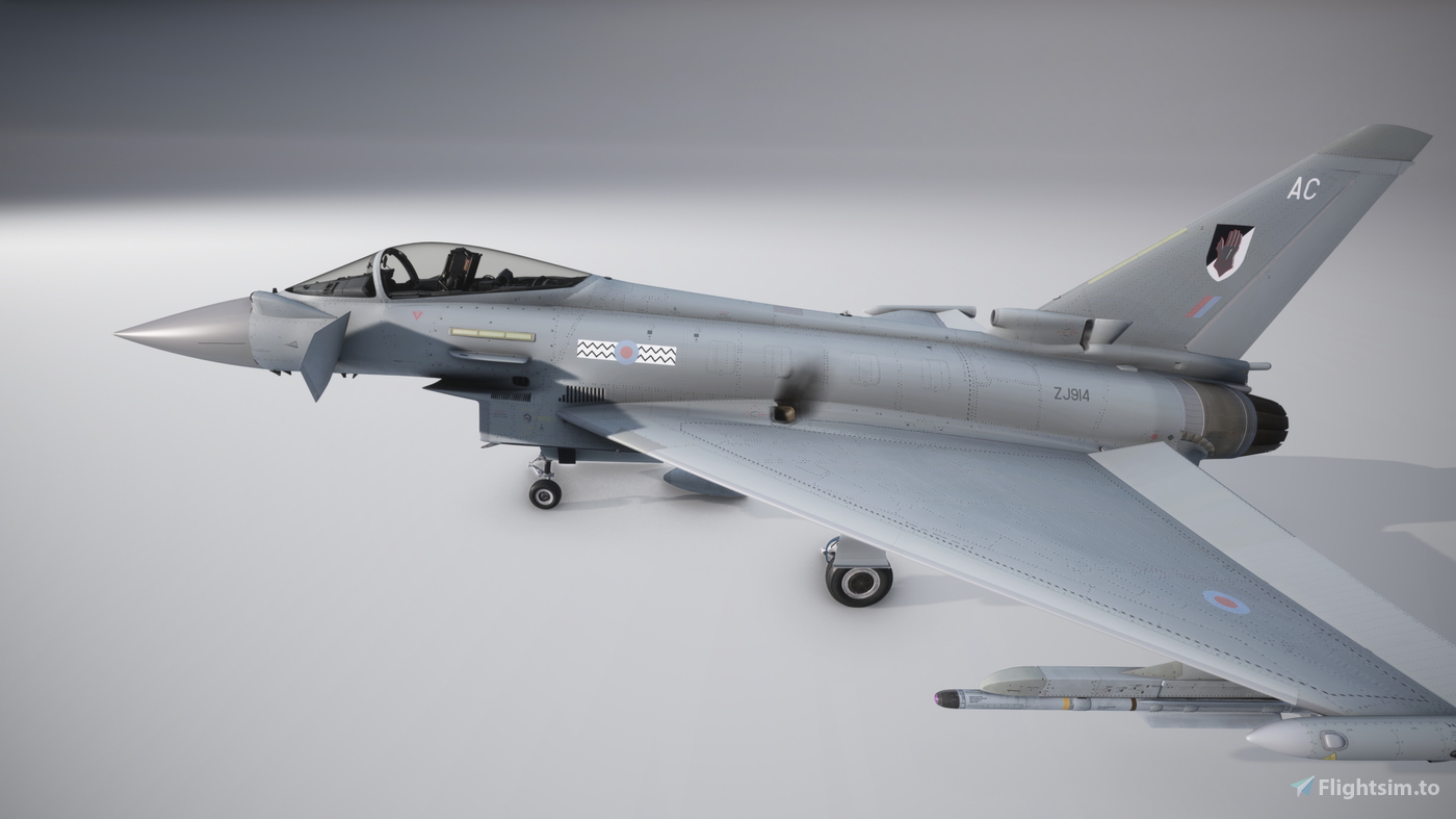 Typhoon F2 - 17(R) Squadron RAF ZJ914 for Microsoft Flight Simulator | MSFS