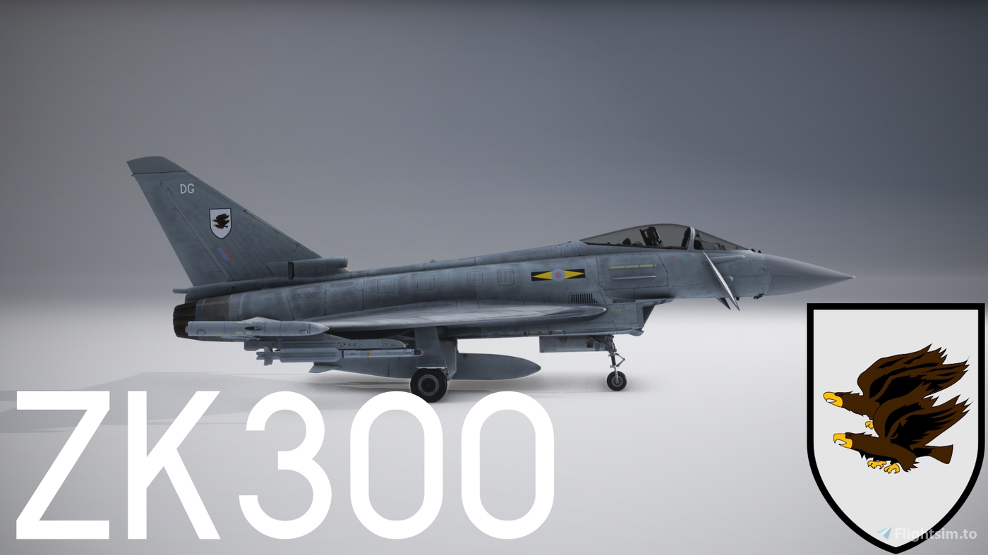 Typhoon FGR4 - 11(F) Squadron RAF ZK300 for Microsoft Flight Simulator ...