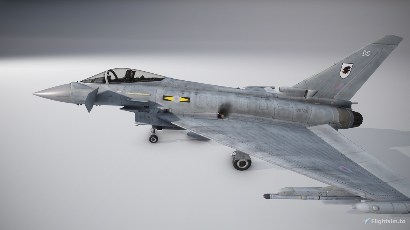 Typhoon FGR4 - 11(F) Squadron RAF ZK300 for Microsoft Flight Simulator ...