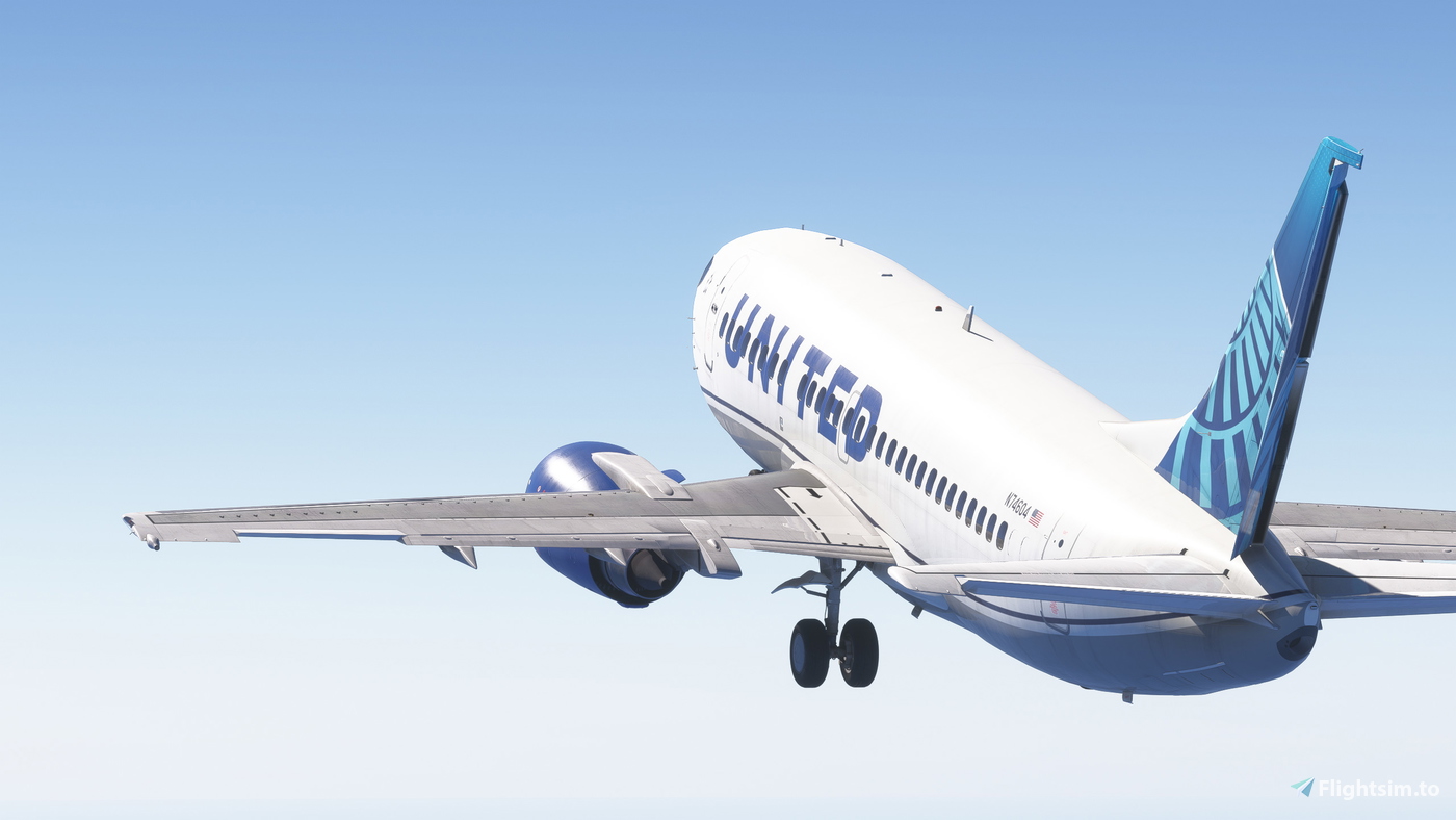 United Airlines N74604 Fictional Livery CSS Boeing 737-500 - 8K voor ...