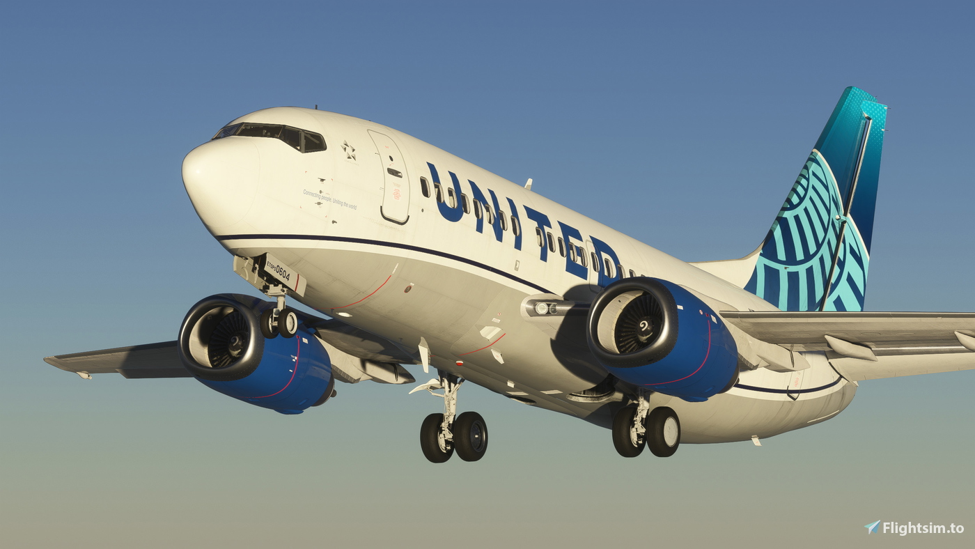 United Airlines N74604 Fictional Livery CSS Boeing 737-500 - 8K voor ...