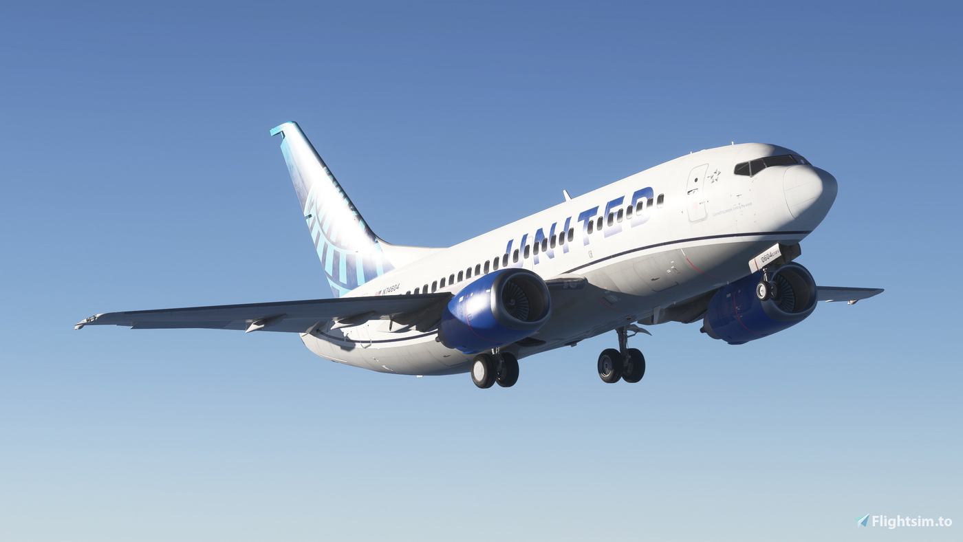 United Airlines N74604 Fictional Livery CSS Boeing 737-500 - 8K voor ...